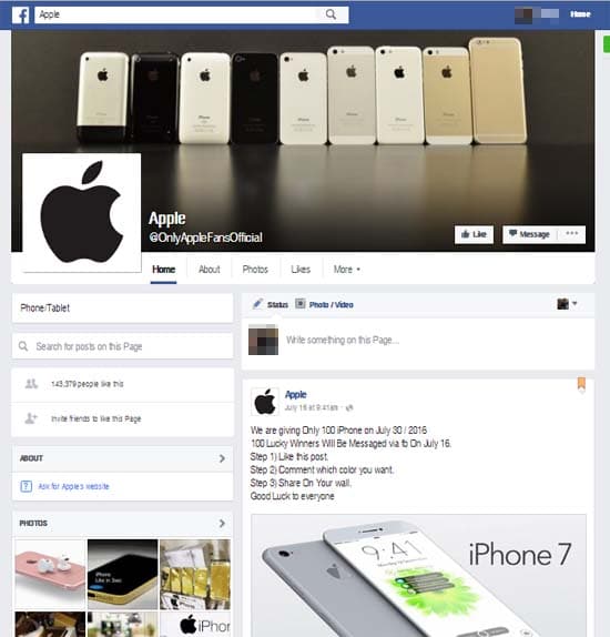 This is what a like-farming Facebook page looks like - ThatsNonsense.com