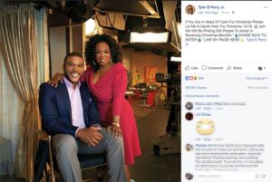 Facebook posts claim Tyler Perry & Oprah Winfrey handing out cash ...