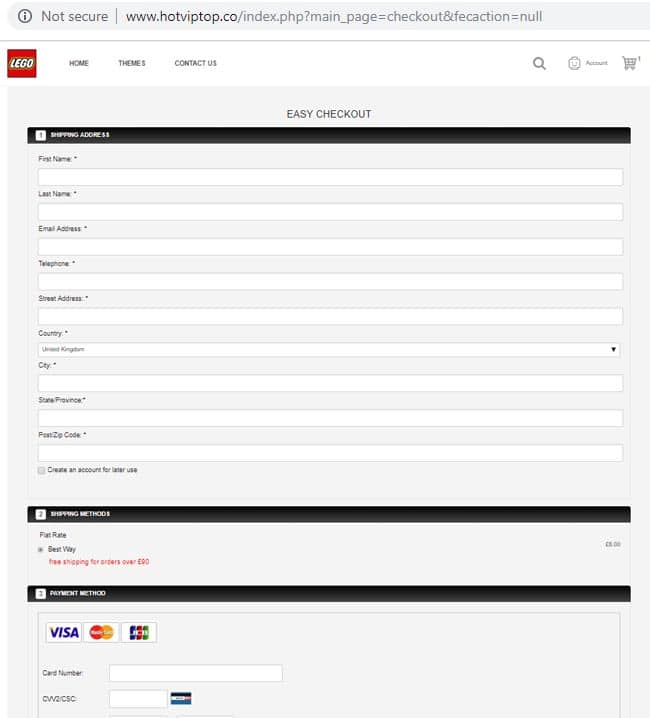 Fake LEGO website promoted through Facebook's sponsored adverts ...