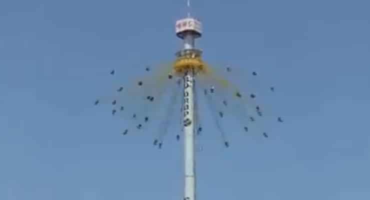 Does video show death defying bungee "Gyro Drop" ride? Fact Check ...