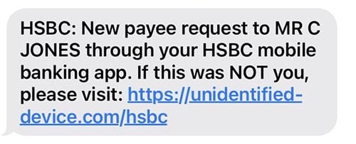 Beware surge of HSBC scam phishing texts - ThatsNonsense.com