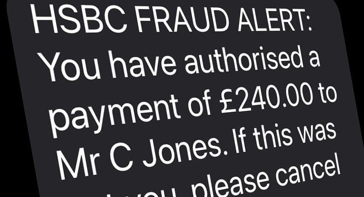 Beware surge of HSBC scam phishing texts - ThatsNonsense.com