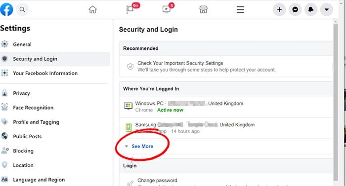 How to find out if someone's logged into your Facebook account ...